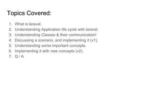 Developing clean services using laravel | PPT