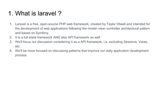 Developing clean services using laravel | PPT