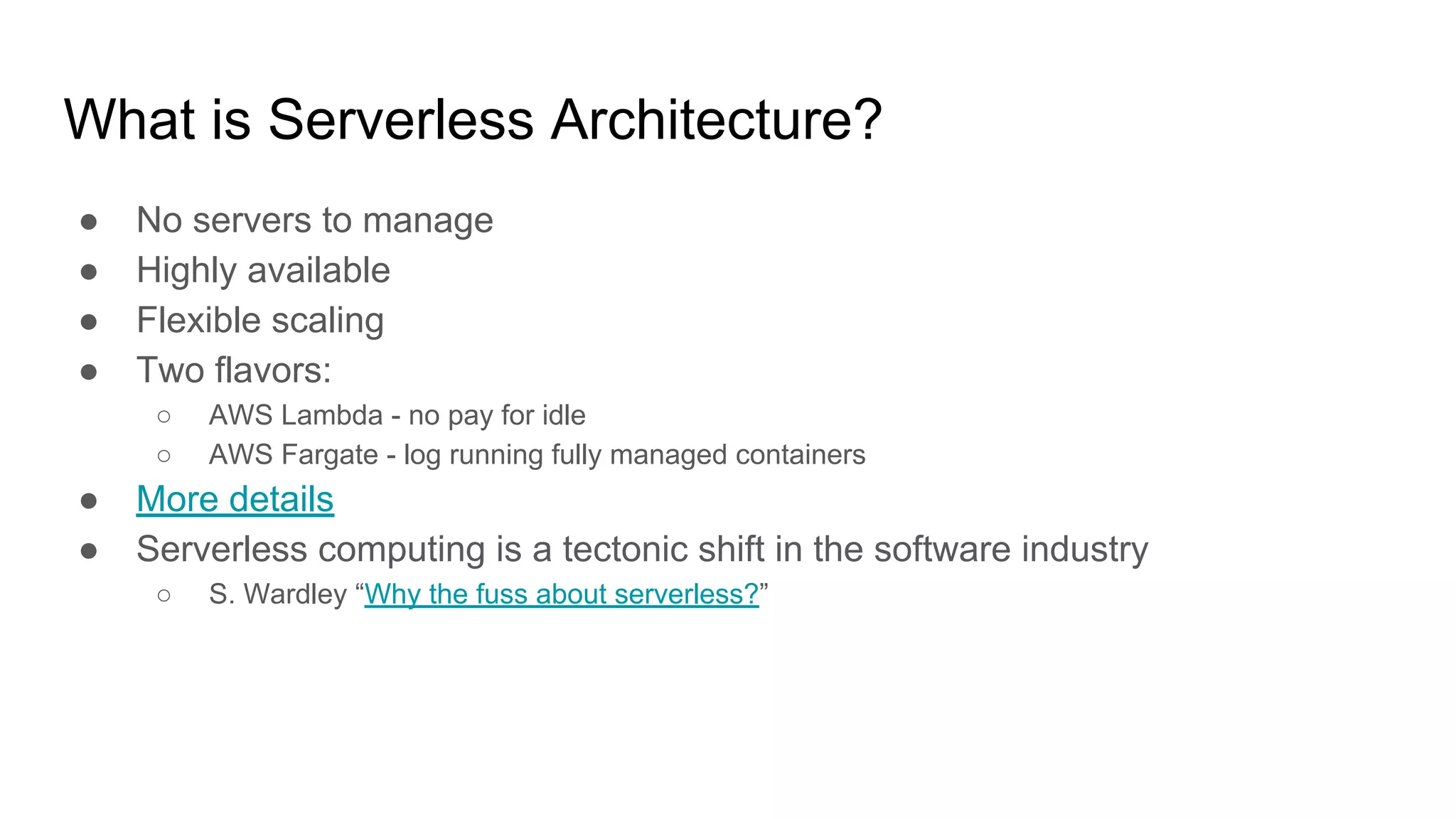 Developing cloud serverless components in Python: DDD Perspective | PPT