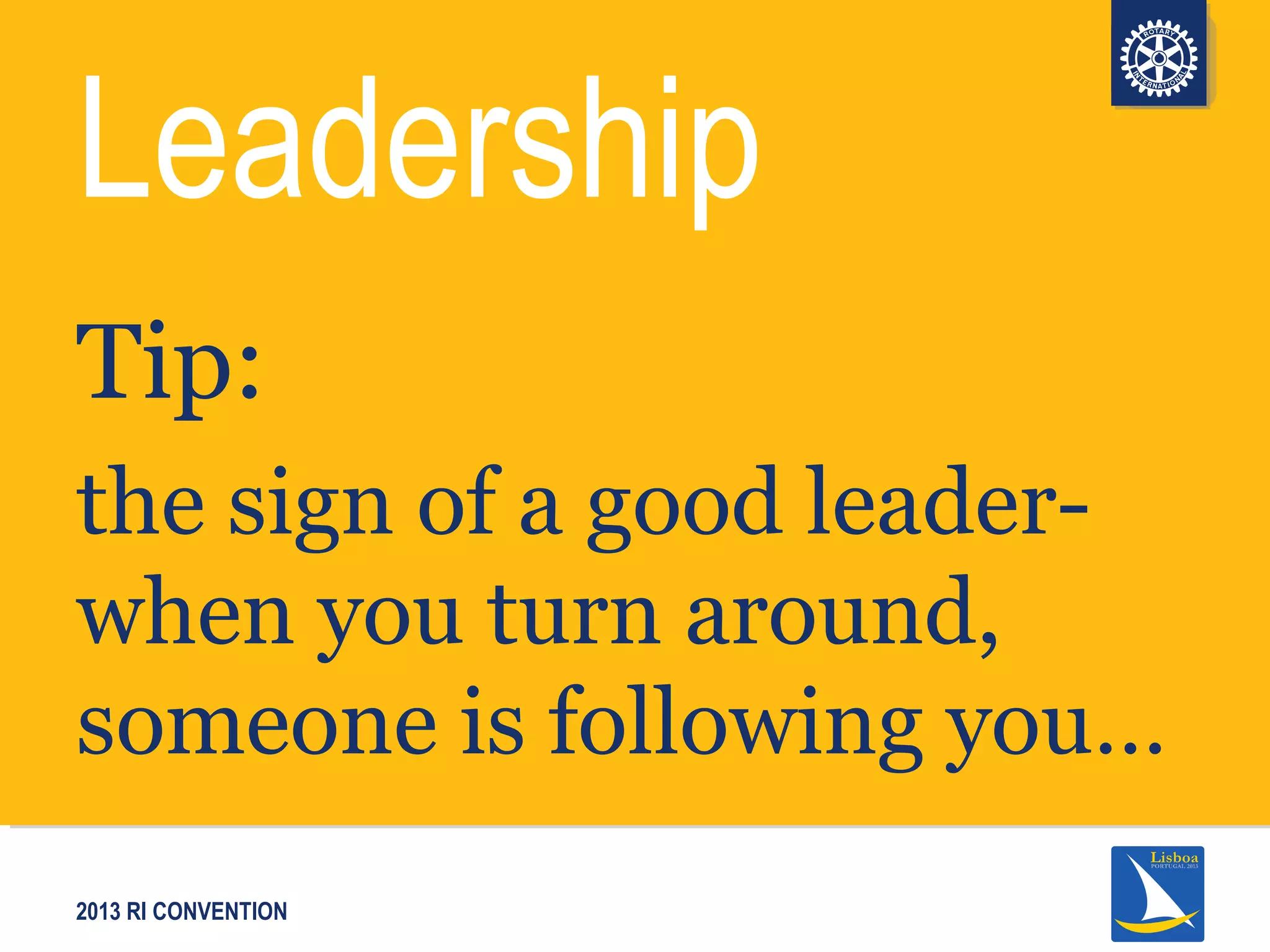 Developing club leaders | PPT