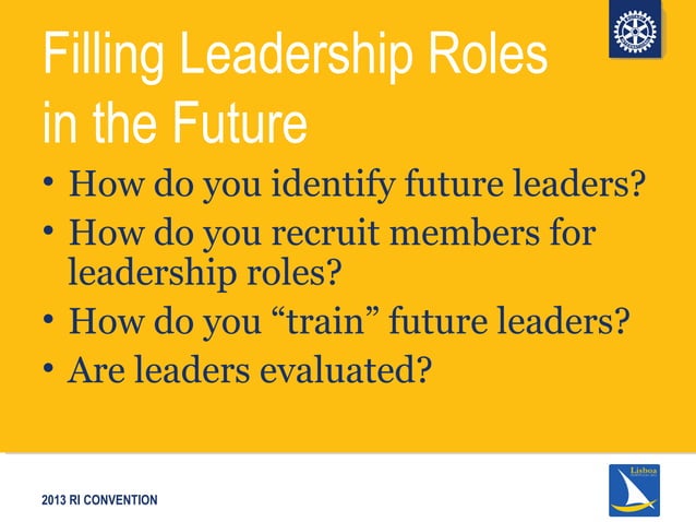 Developing club leaders | PPT
