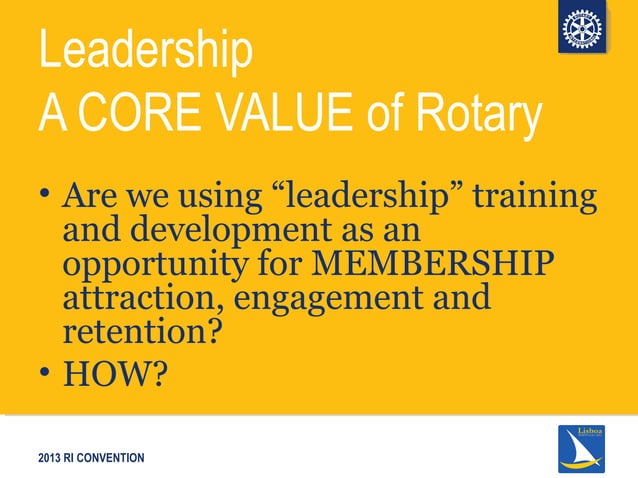 Developing club leaders | PPT