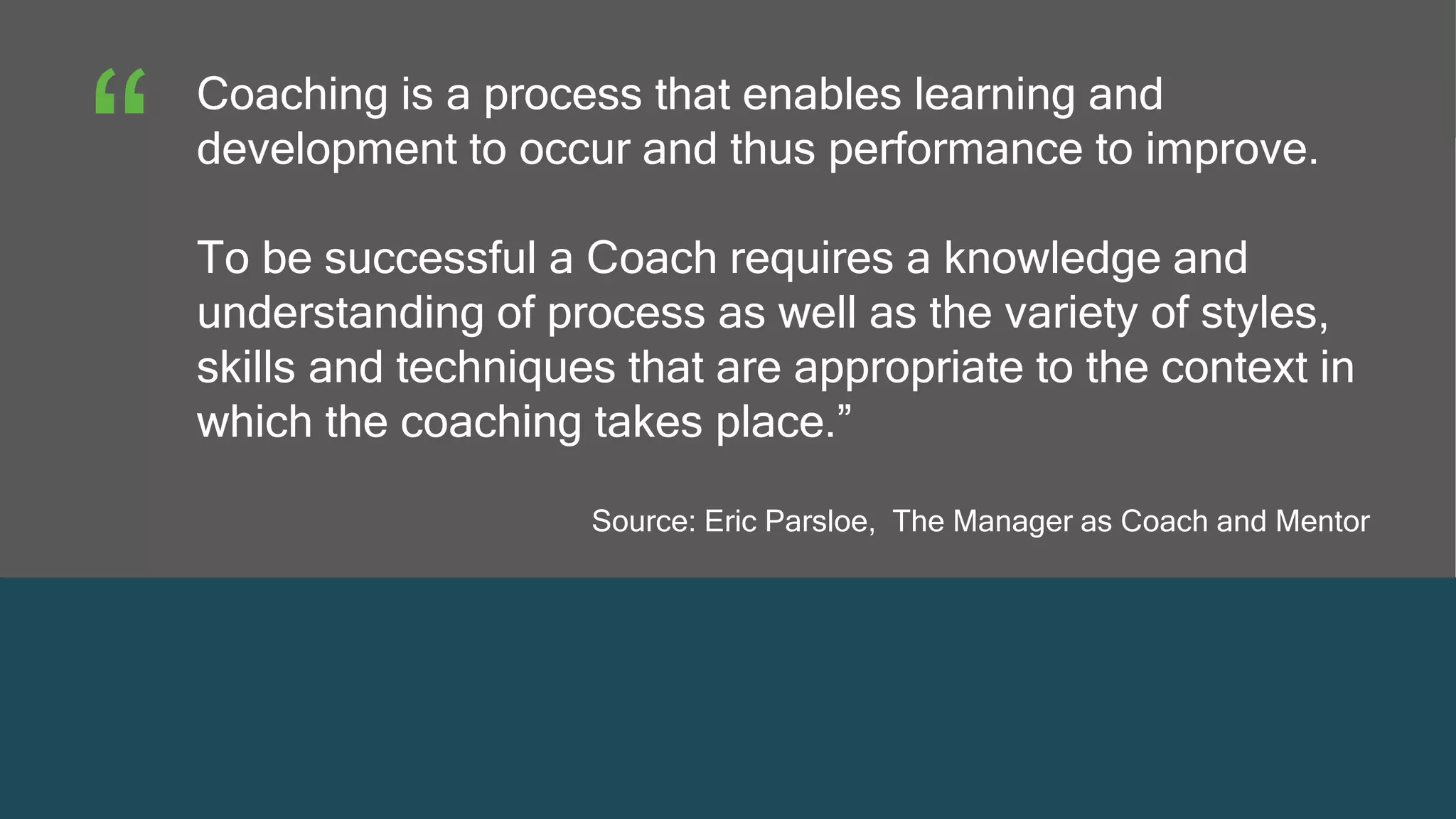 Developing The Coaching Skills of Your Managers and Leaders | PPTX