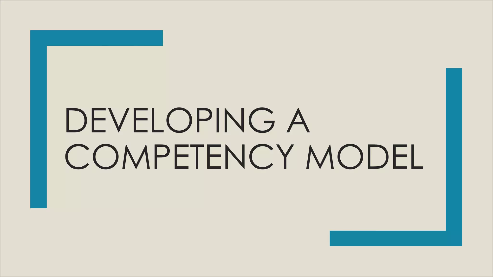 Developing a competency model for Human Resource Manager | PPT