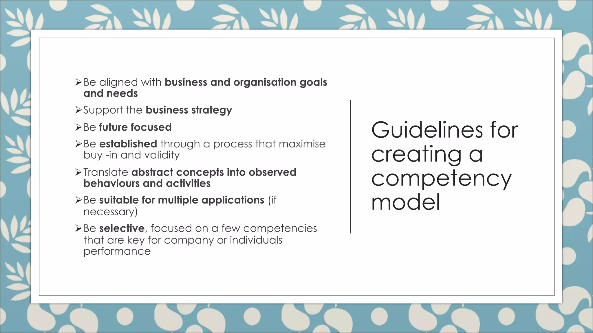 Developing a competency model for Human Resource Manager | PPT
