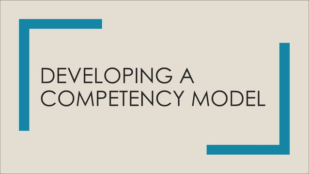 Developing a competency model for Human Resource Manager | PPT