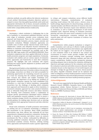 Developing comprehensive health promotion - MedCrave Online Publishing ...