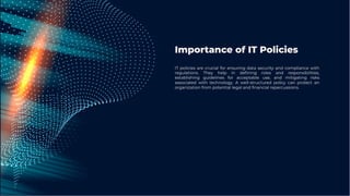Developing Comprehensive IT Policy Documents Best Practices and ...