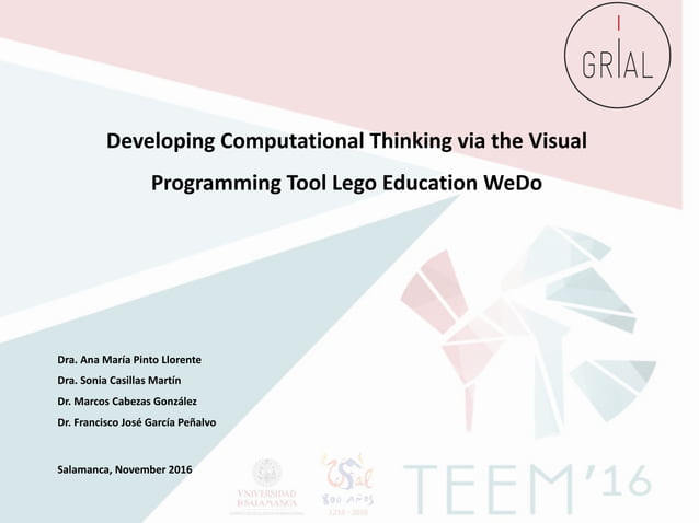 Developing computational thinking via the visual programming tool lego ...