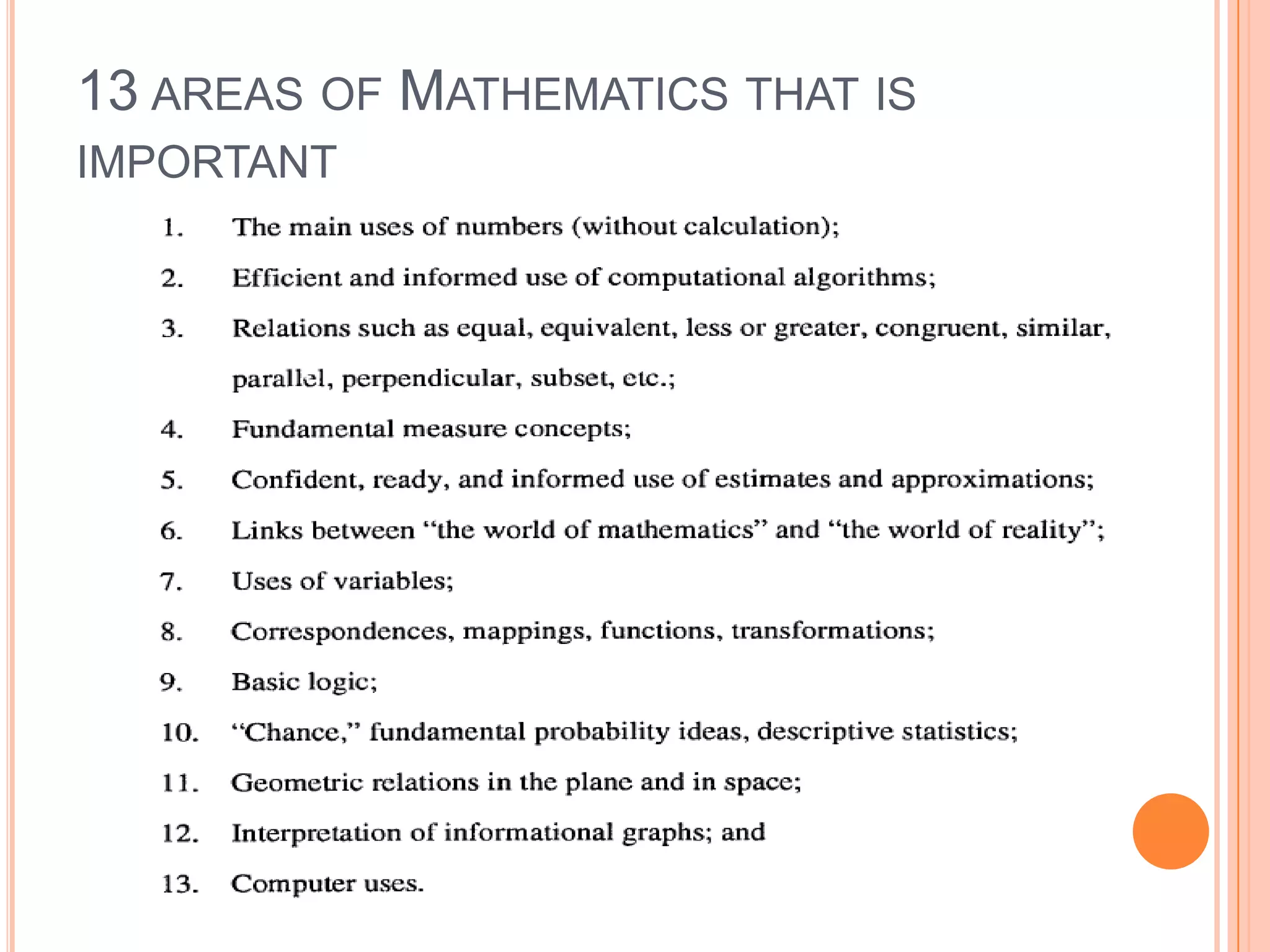 Developing concepts in mathematics | PPTX