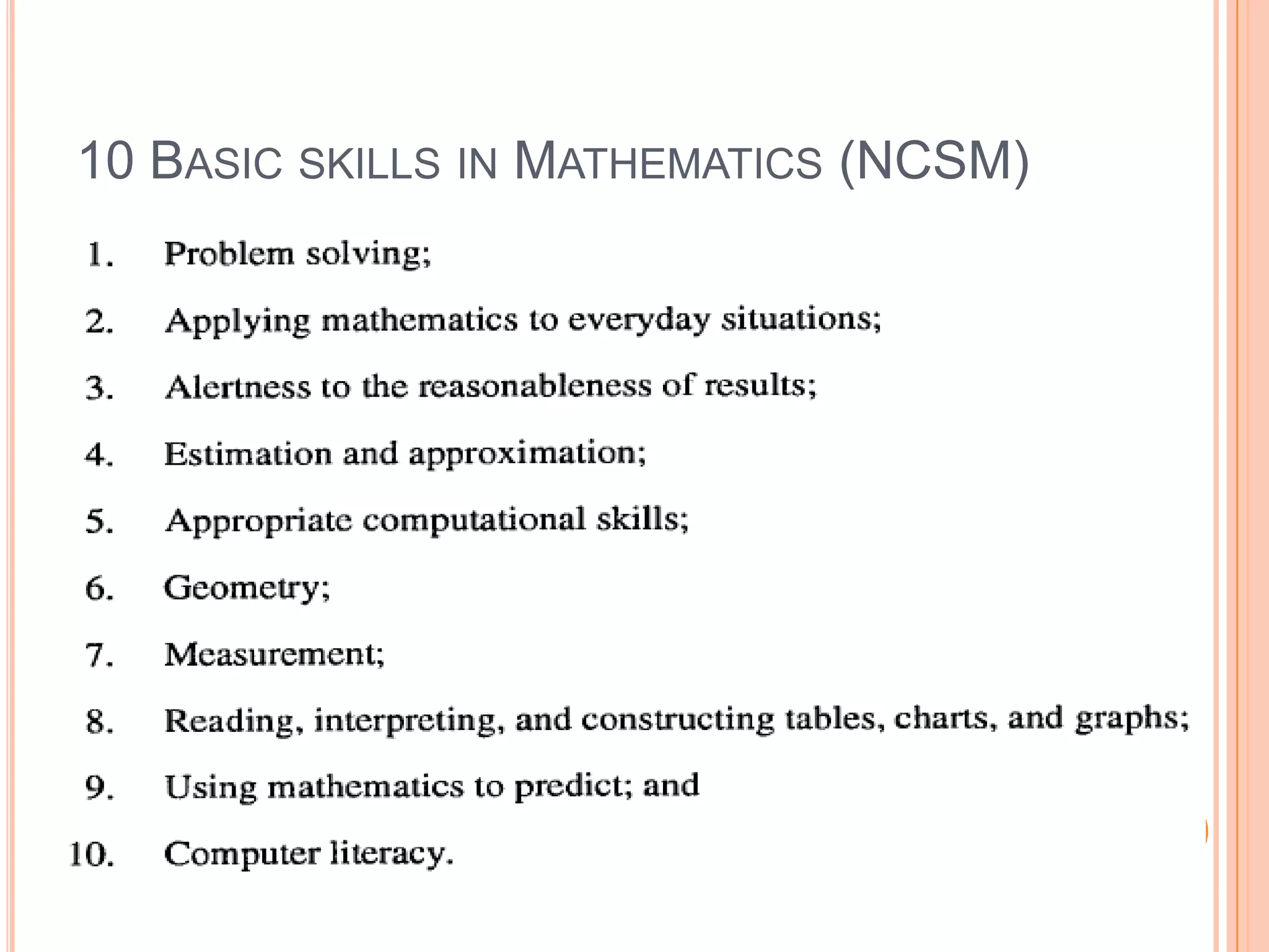 Developing concepts in mathematics | PPTX