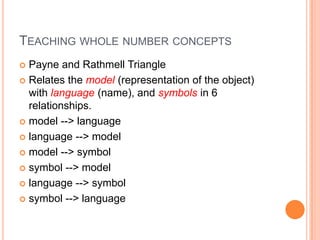 Developing concepts in mathematics | PPTX