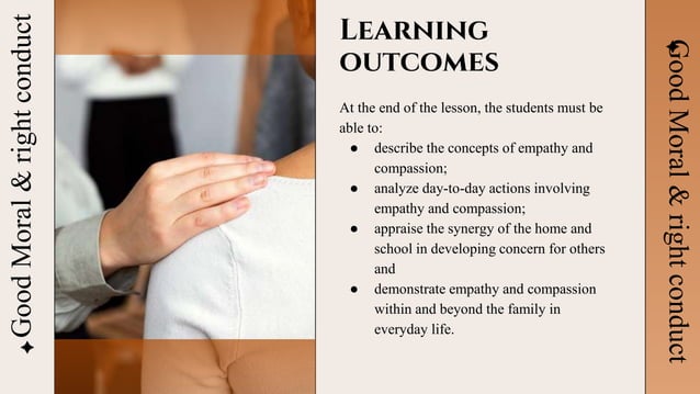 Good Moral and Right Conduct: Developing concerns for others.pptx ...