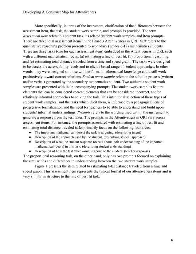 Developing construct maps for attentiveness | PDF