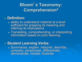 Developing Course-Level Learning Objectives4.ppt