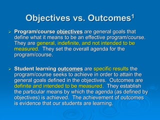 Developing Course-Level Learning Objectives4.ppt