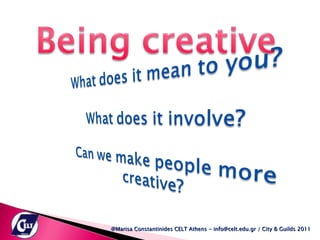 Developing creative thinking skills in english language teaching | PPT