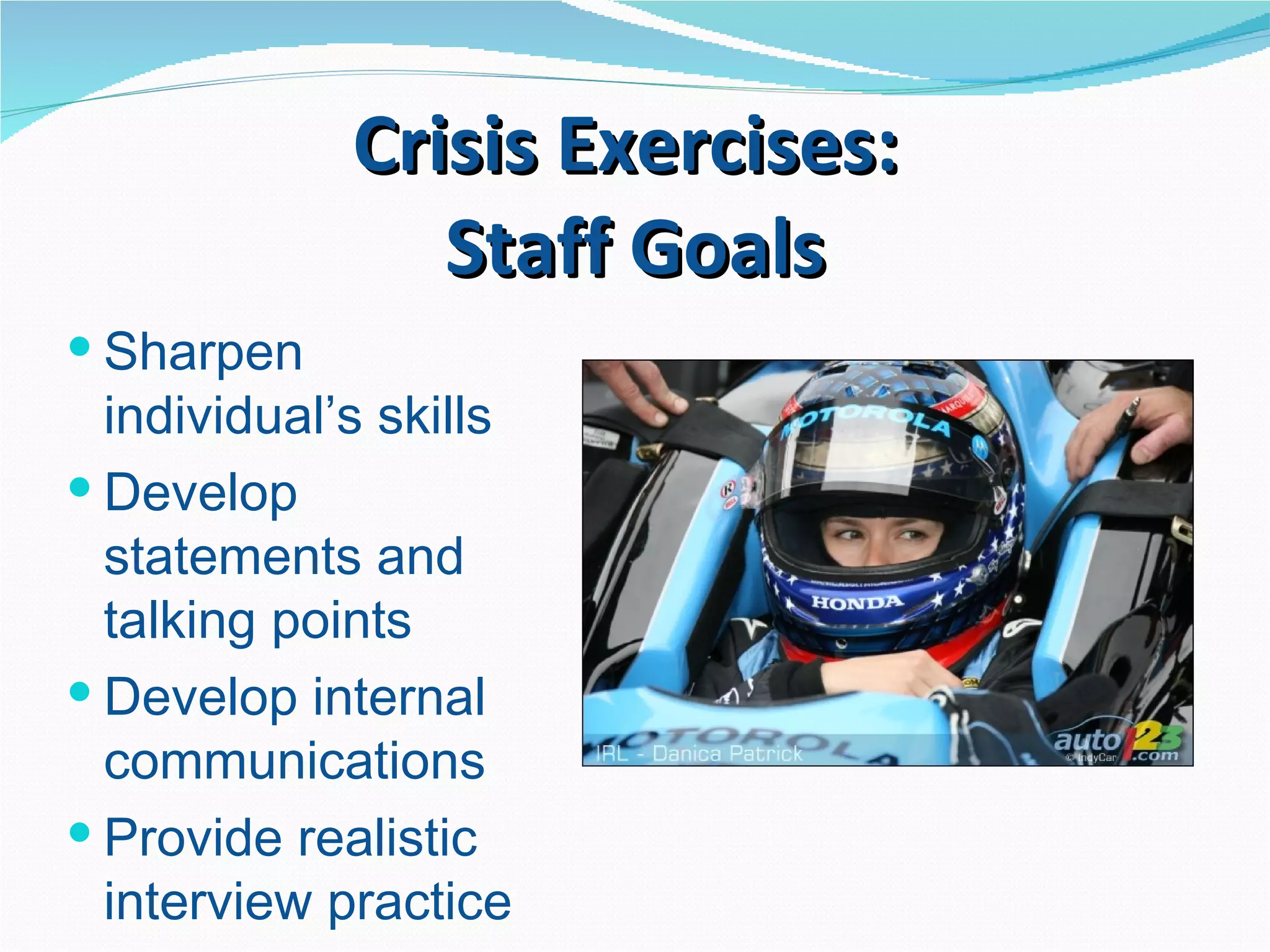 Developing Crisis Communications Exercises | PPT
