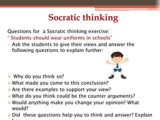 Developing critical thinking | PPTX