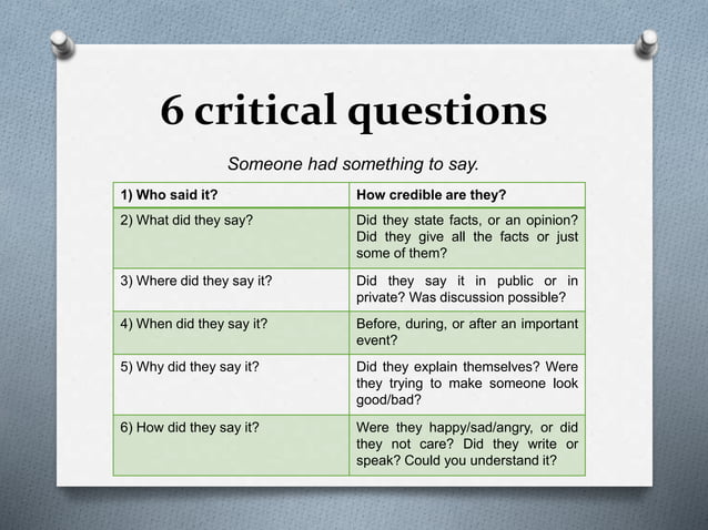 Developing critical thinking with WebQuests | PPT