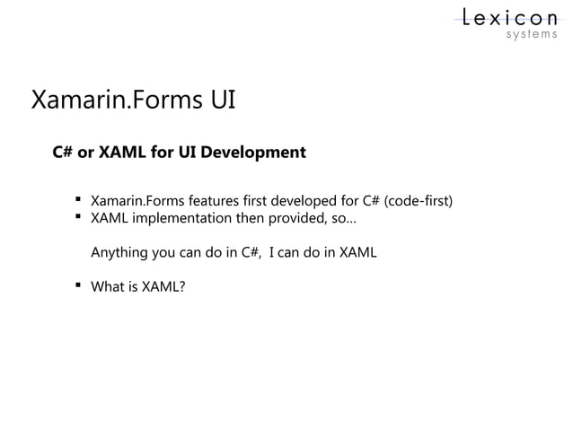Developing Cross-platform Native Apps with Xamarin | PPT | Operating Systems | Computer Software ...