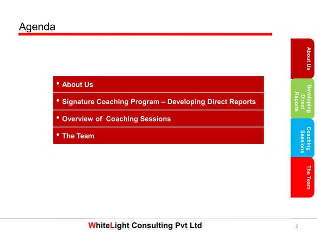 Developing direct reports coaching program | PPT