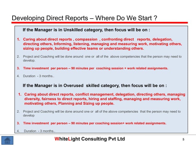 Developing direct reports coaching program | PPT