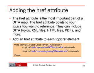Developing dita maps | PDF