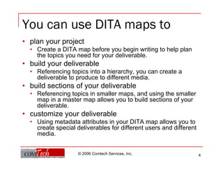 Developing dita maps | PDF