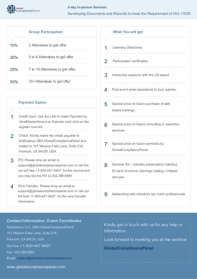 Developing Documents and Records to meet the Requirement of ISO 17025