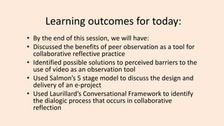 Developing e-communities of practice | PPT