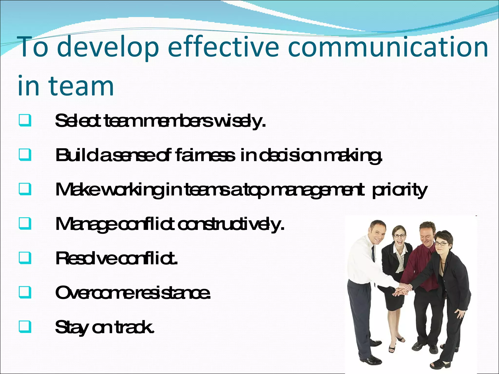 Developing An EffectiveTeam | PPT