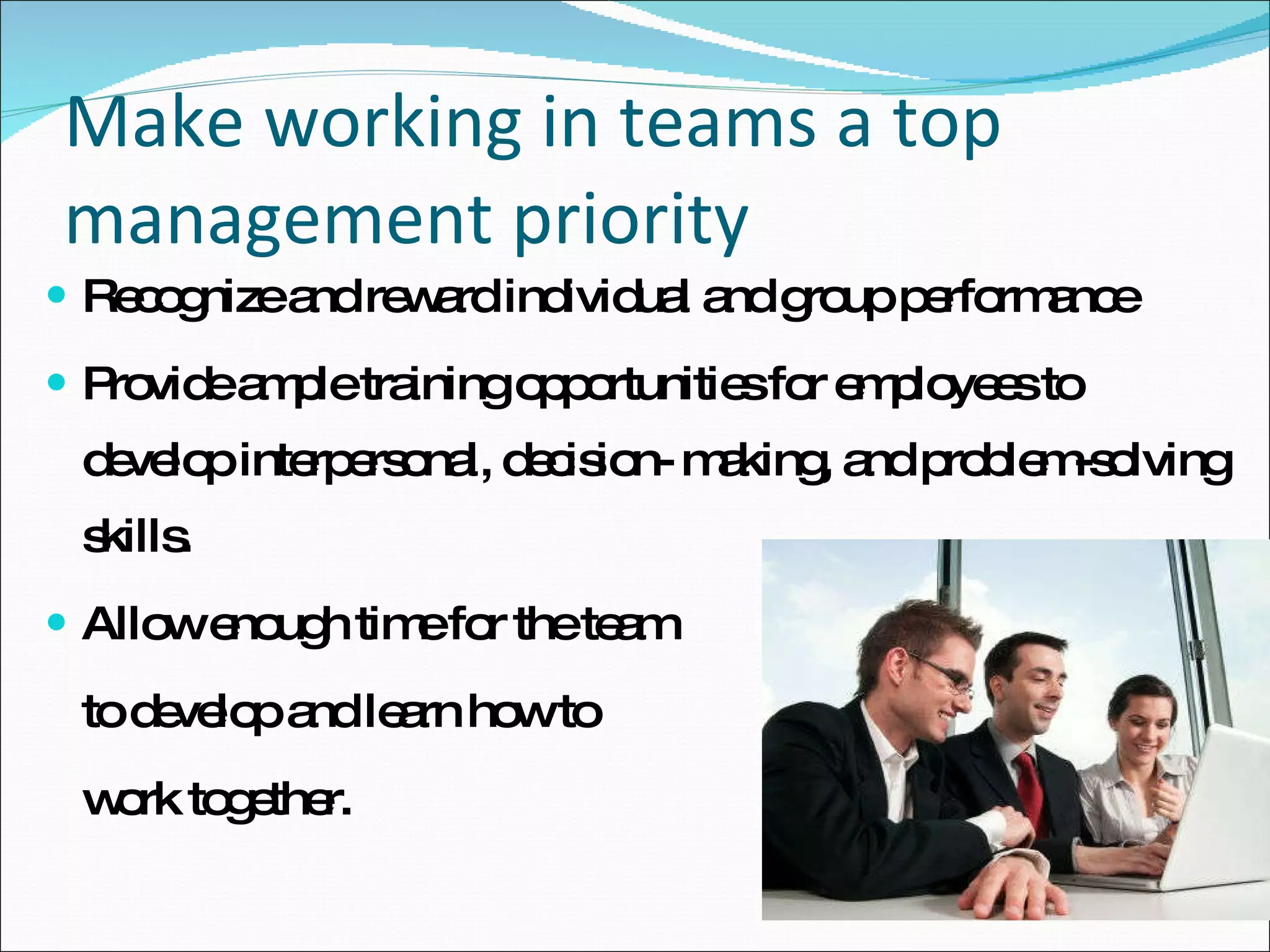 Developing An EffectiveTeam | PPT