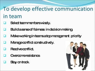 Developing An EffectiveTeam | PPT