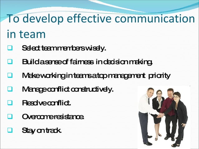 Developing An EffectiveTeam | PPT