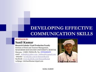 Developing effective communication skills | PPT