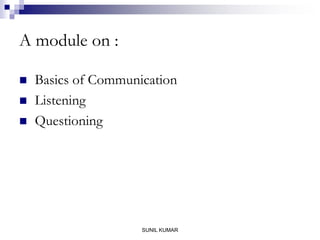 Developing effective communication skills | PPT