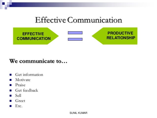 Developing effective communication skills