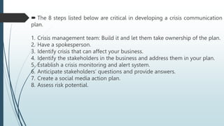 DEVELOPING EFFECTIVE CRISIS COMMUNICATION PLAN.pptx