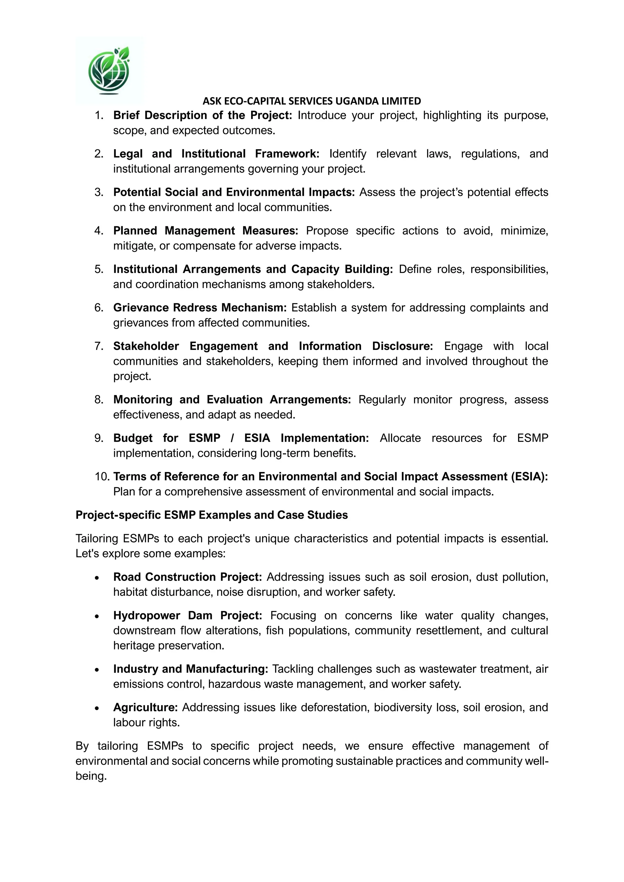 DEVELOPING EFFECTIVE ENVIRONMENTAL AND SOCIAL MANAGEMENT PLANS.pdf