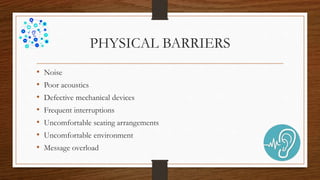 Developing effective & intensive listening & barriers- Gowdham | PPTX ...