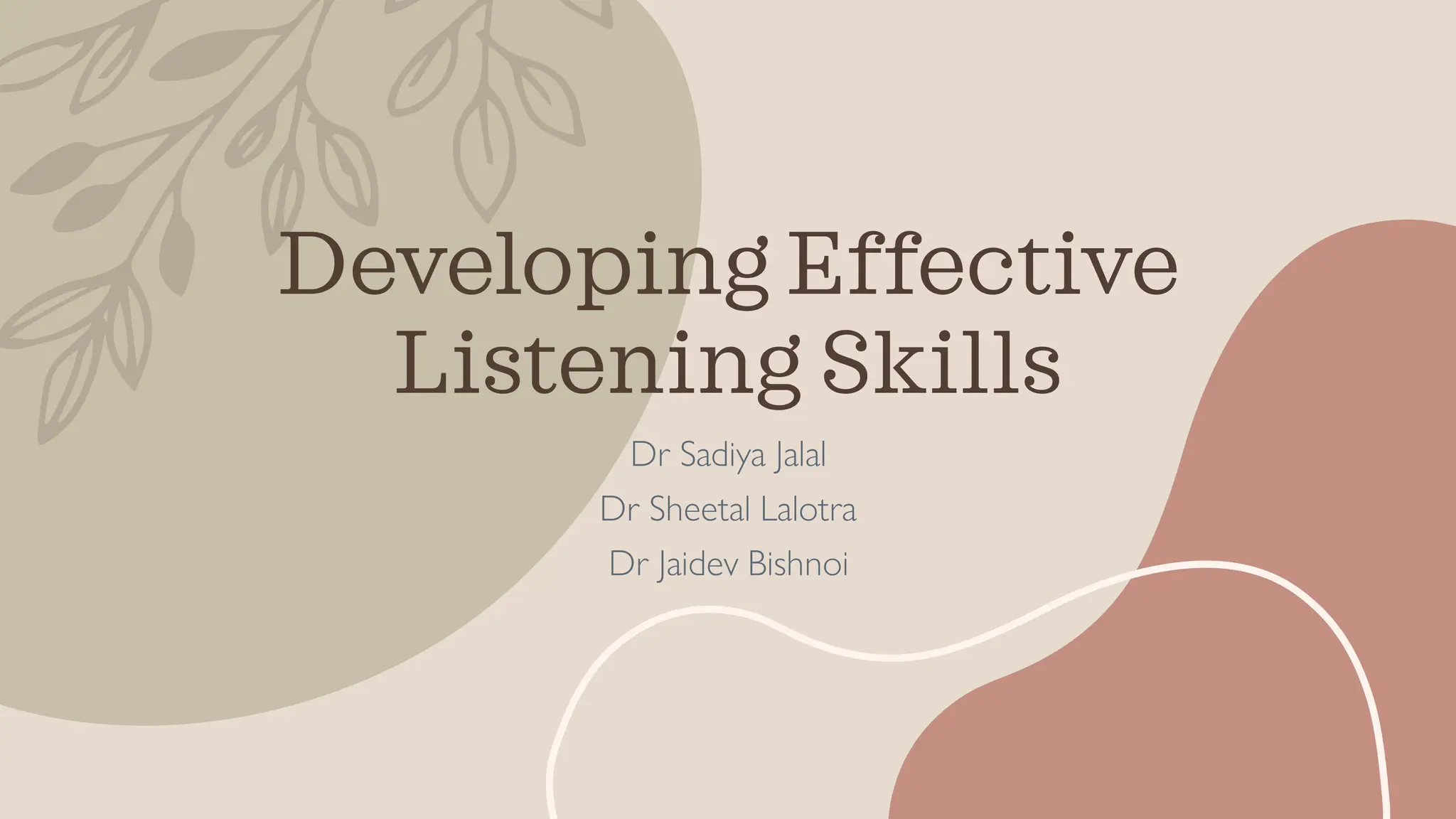 PPT On Developing Effective Listening Skills | PPT