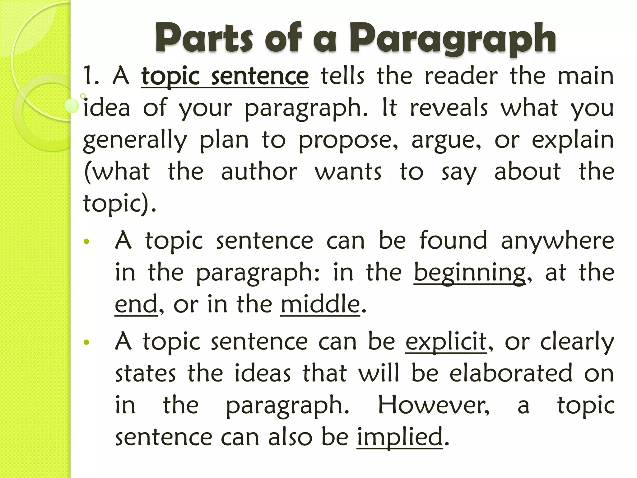 Effective Paragraphs | PDF | Education