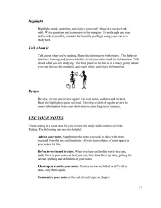 Developing effective study habits | PDF