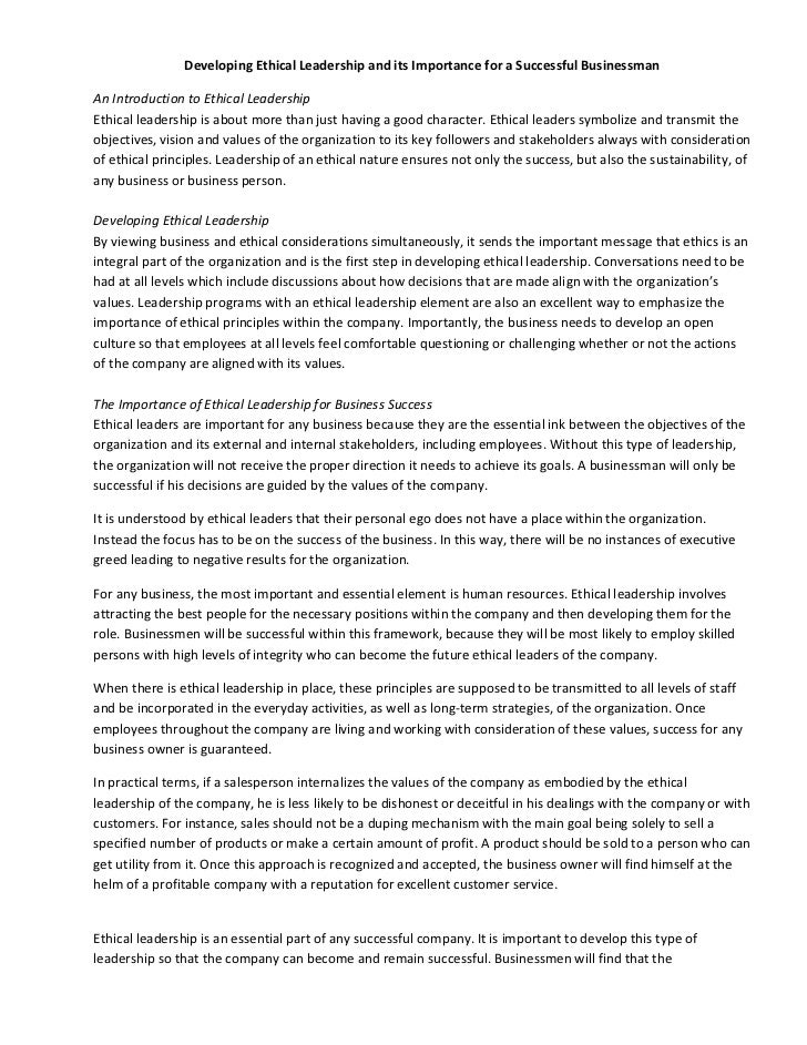 Levels Of Leadership Essay Levels Of Leadership Essay