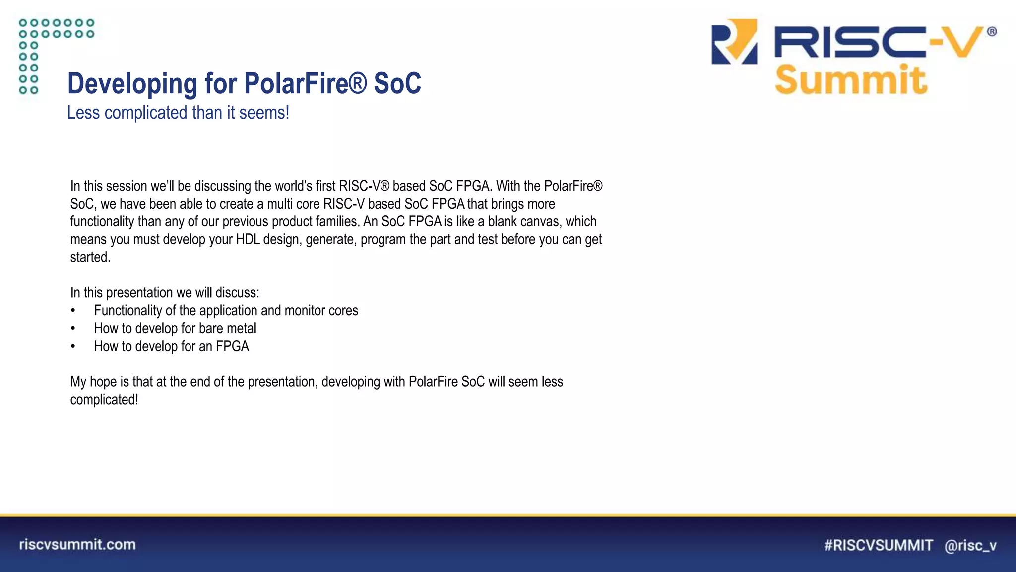 Developing for polar fire soc | PPT