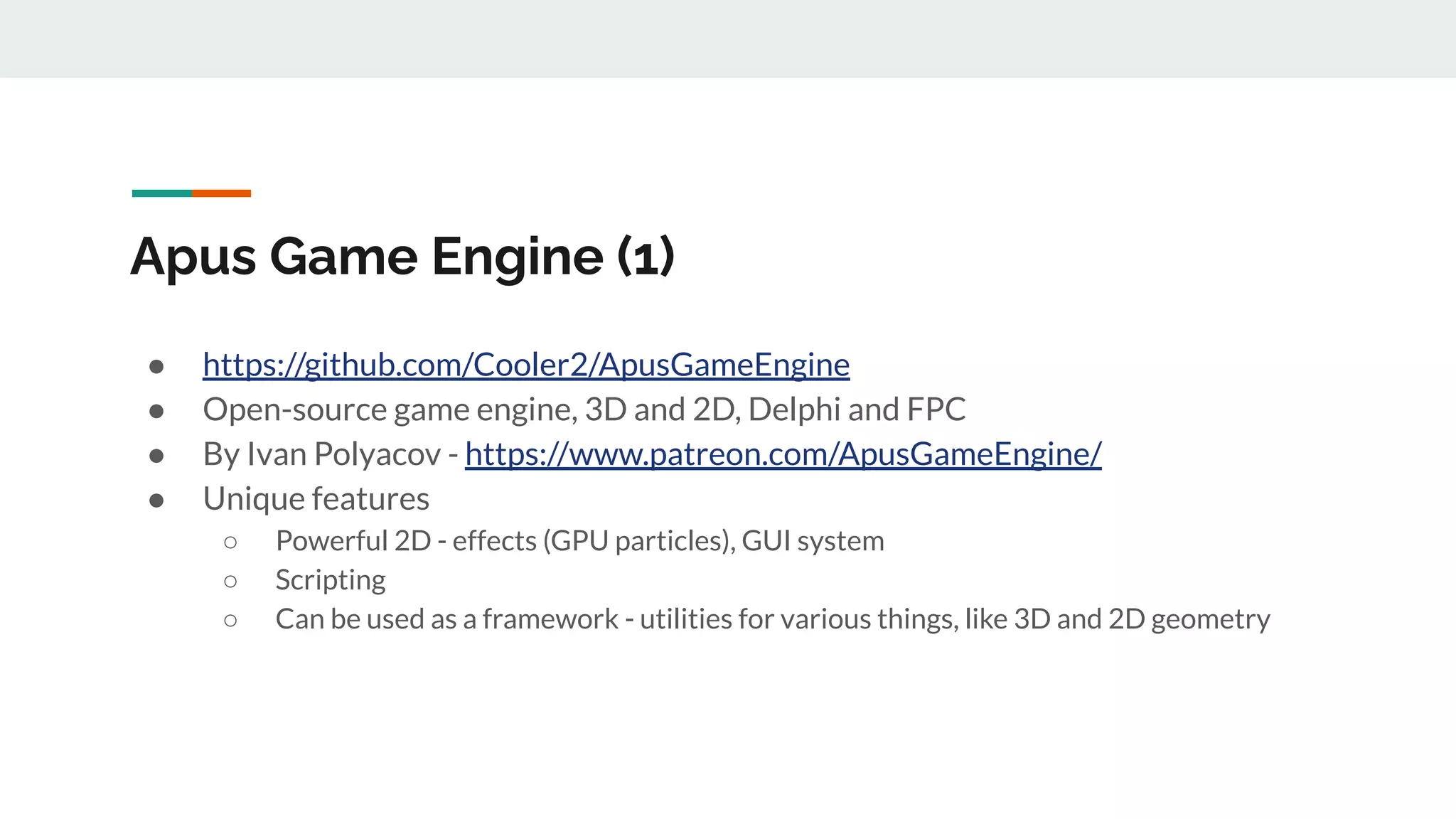 Developing games and graphic visualizations in Pascal | PPT