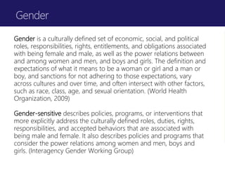 Developing Gender-Sensitive M&E Systems | PPTX