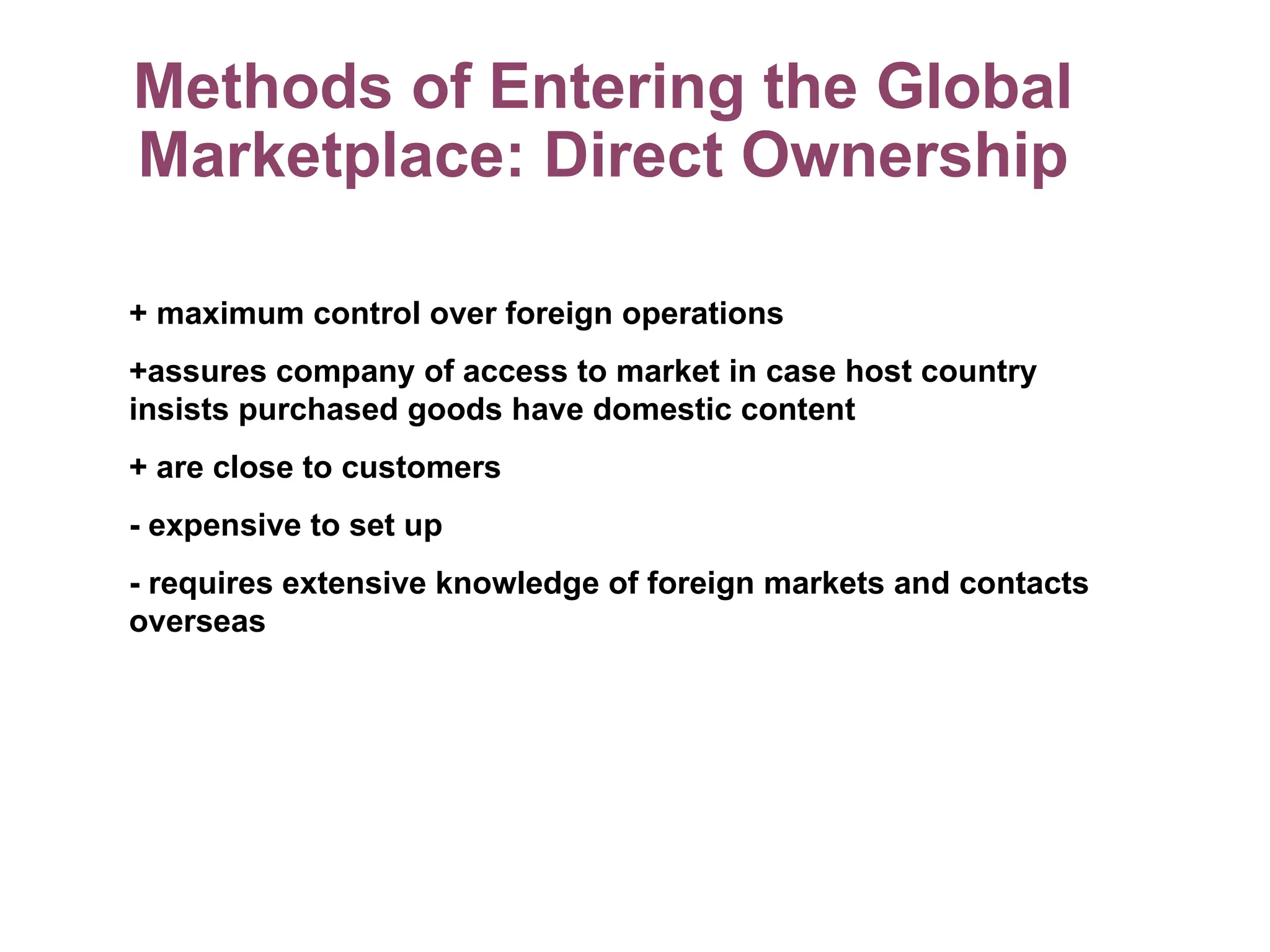 Developing global vision for international expansion | PPT