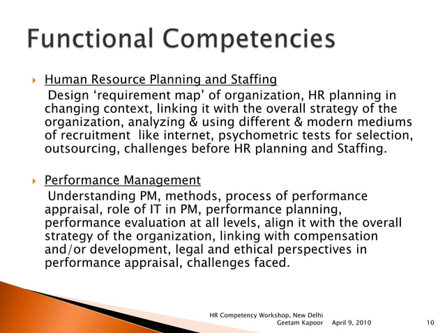 Developing hr competency framework | PPT